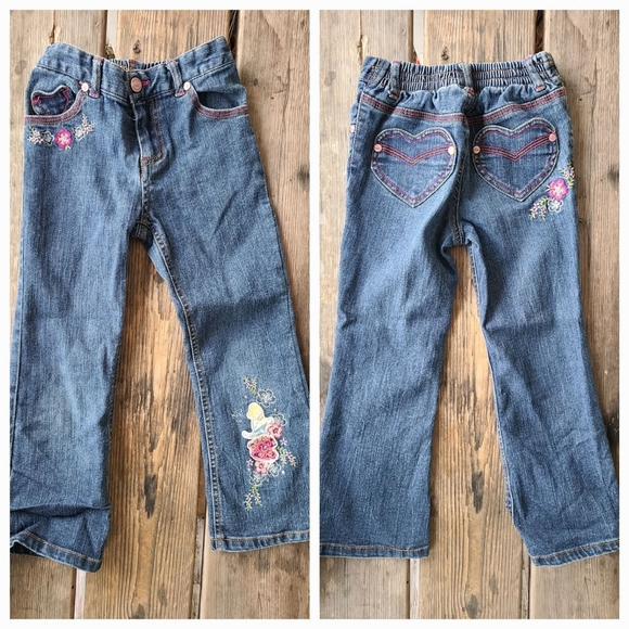 Disney | Bottoms | Disney Princesses Sz 5 Vguc Blue Denim Cinderella ...